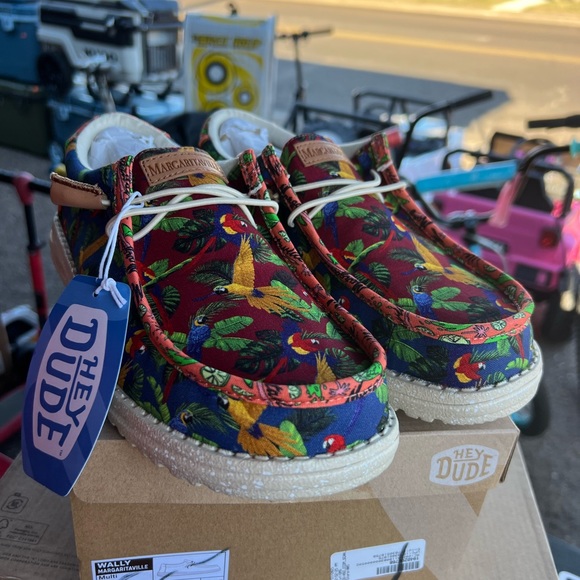 Shoes | Hey Dude Mens Colorful Parrot Shoes | Poshmark